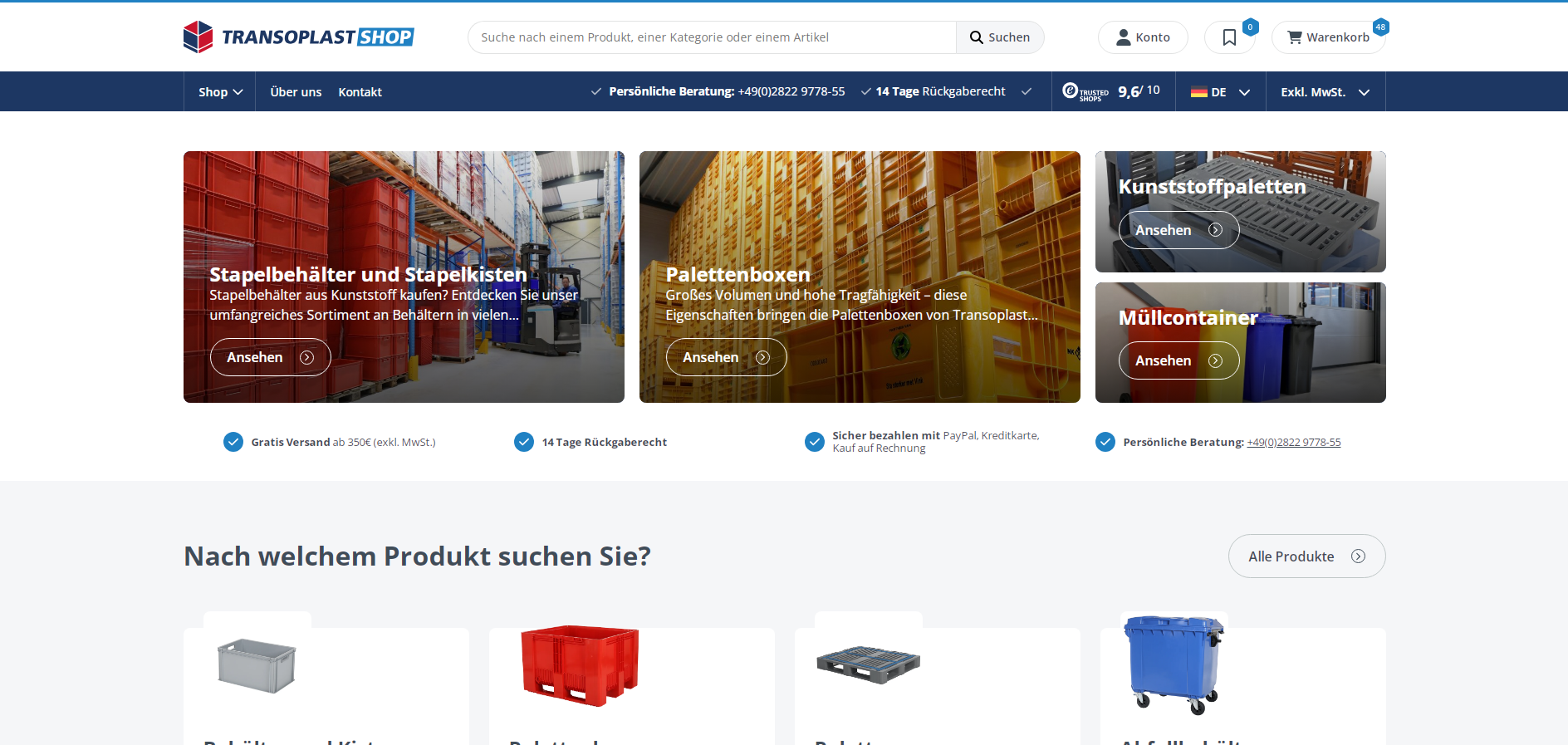 Unser Webshop - Transoplast